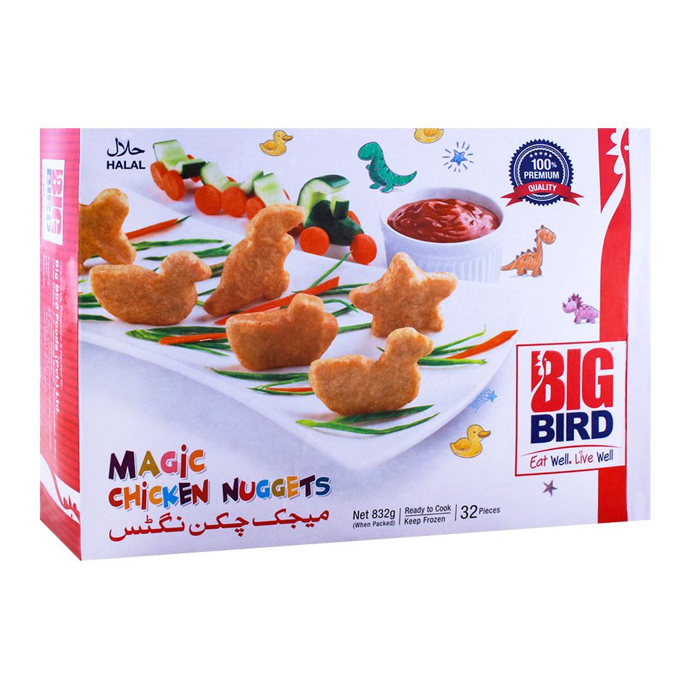 Big Bird Magic Chicken Nuggets, 32 Pieces, 832gm – HMH MART