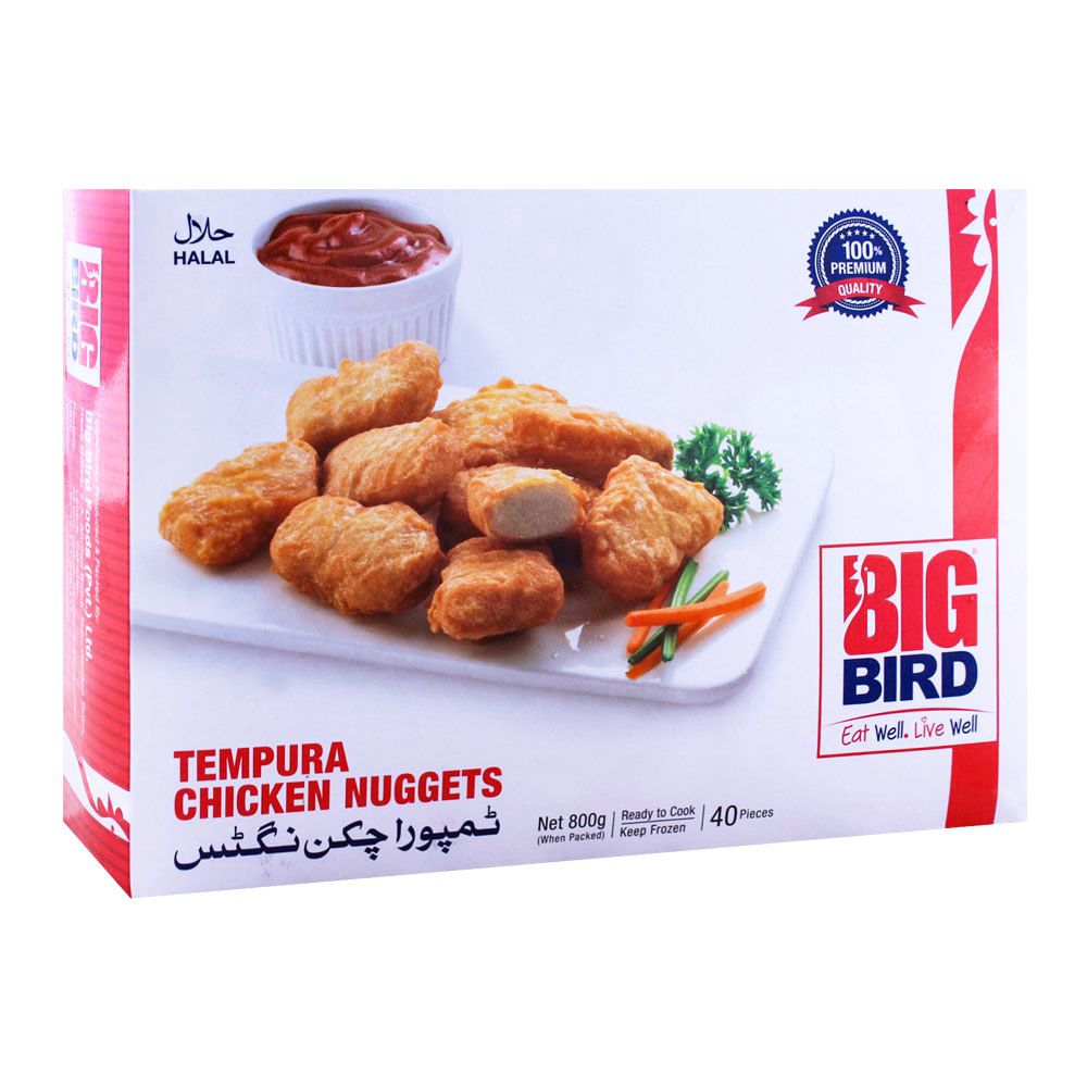 Big Bird Tempura Chicken Nuggets, 40 Pieces, 800gm – HMH MART