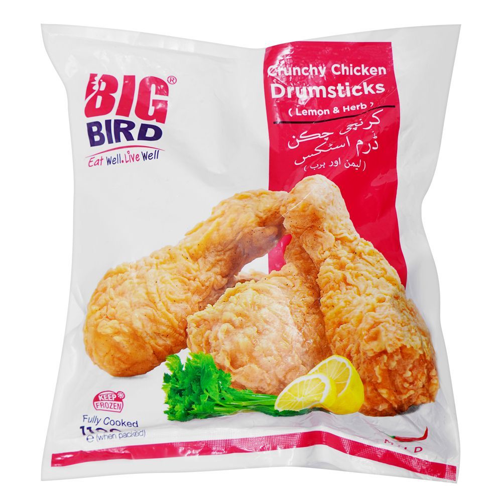 Big Bird Lemon & Herb Crunchy Chicken Drumsticks, Frozen, 1100g – HMH MART