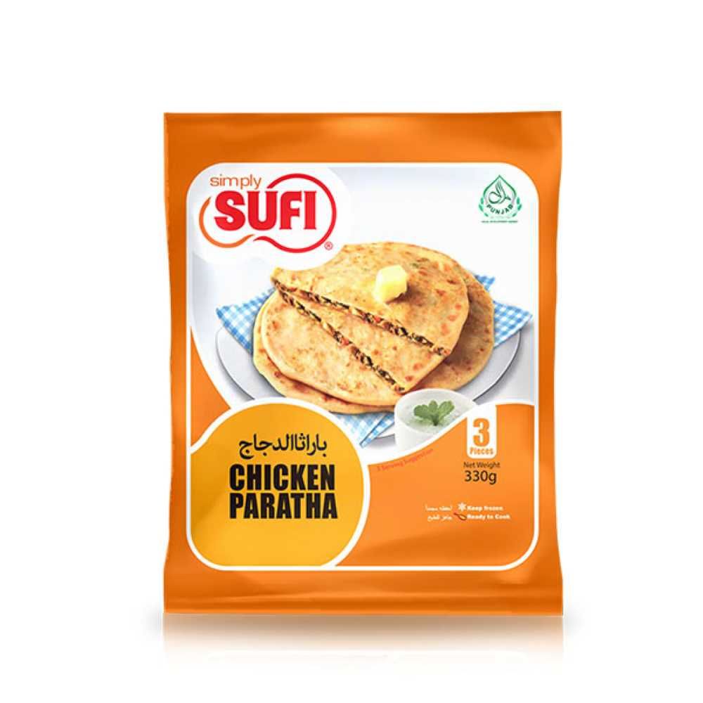 Sufi Chicken Paratha 3’s 330gm – HMH MART