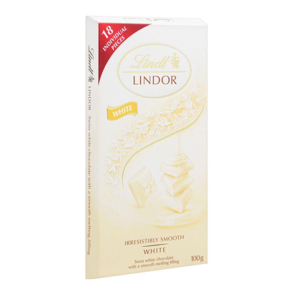 Lindt Lindor Irresistibly Smooth Swiss White Chocolate, 100g – HMH MART