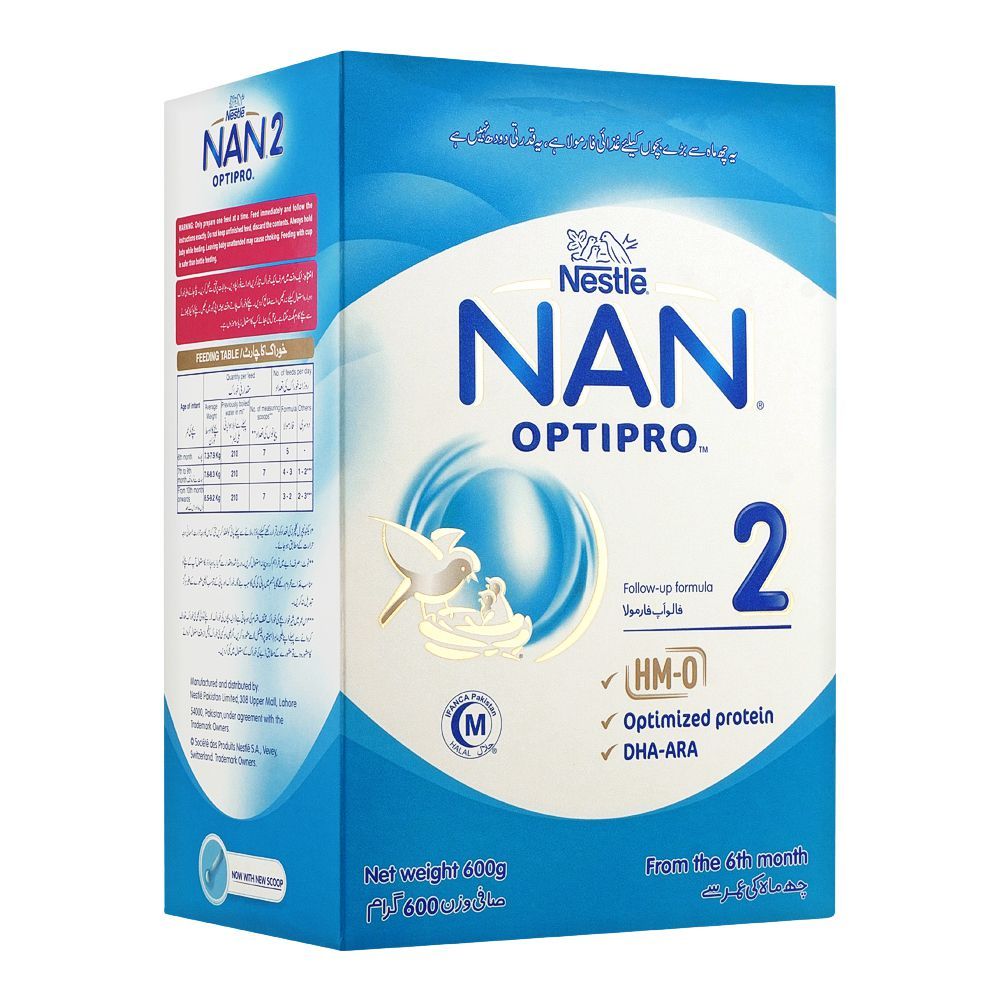 Nestle NAN Optipro, Stage 2, Follow-Up Formula, 600g Box – HMH MART