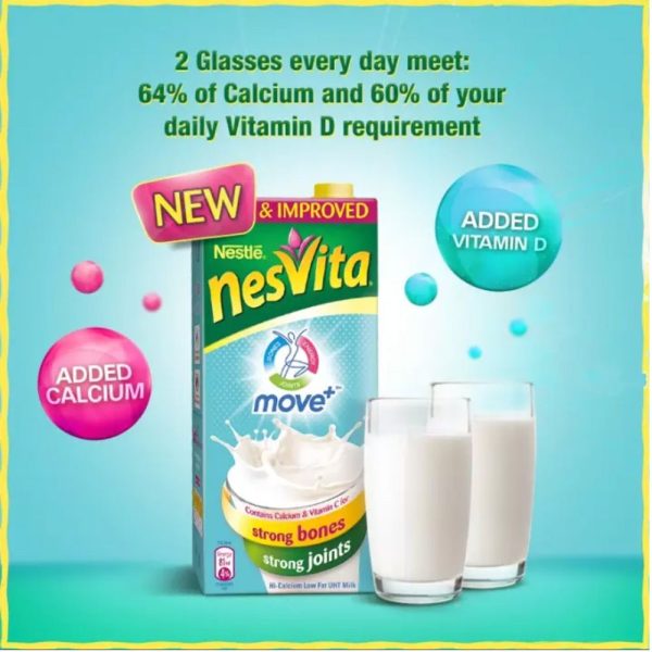 Nestle Nesvita Low Fat Milk, 200ml, 24 Piece Carton – HMH MART